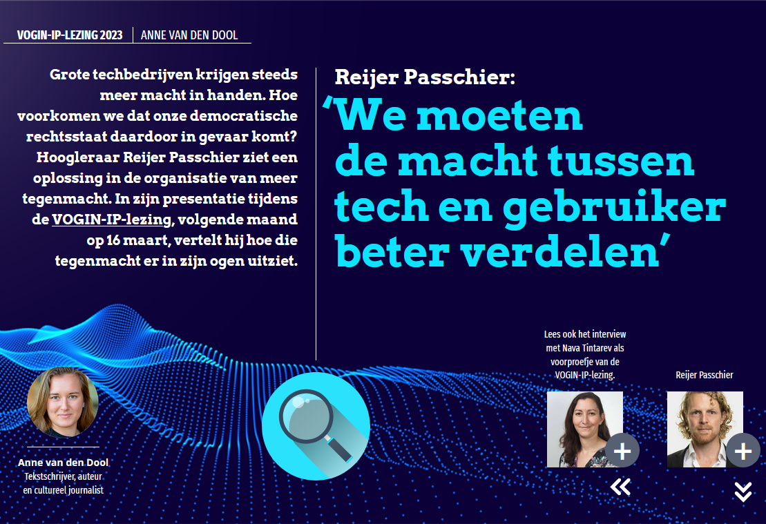 Reijer Passchier over de macht van Big Tech | vogin-ip-lezing